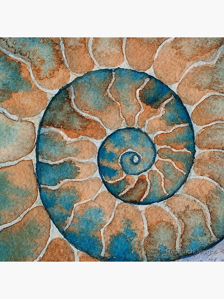 Ammonite Acrylic Painting - Long X Arts Foundation